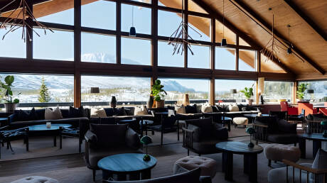 Natursköna vyer från Gausta Apartments i Telemark